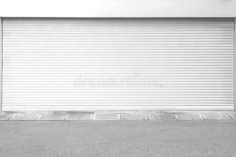 White Metal Roller Shutter Door Texture Background for Graphic Design ...