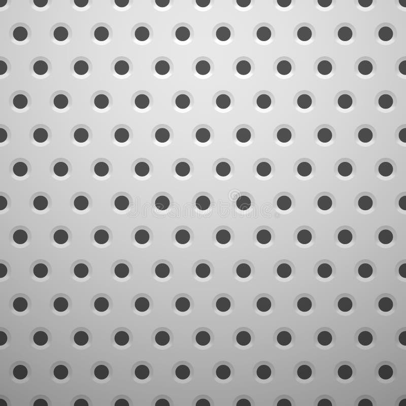 White Metal Texture with Holes Stock Vector - Illustration of modern ...