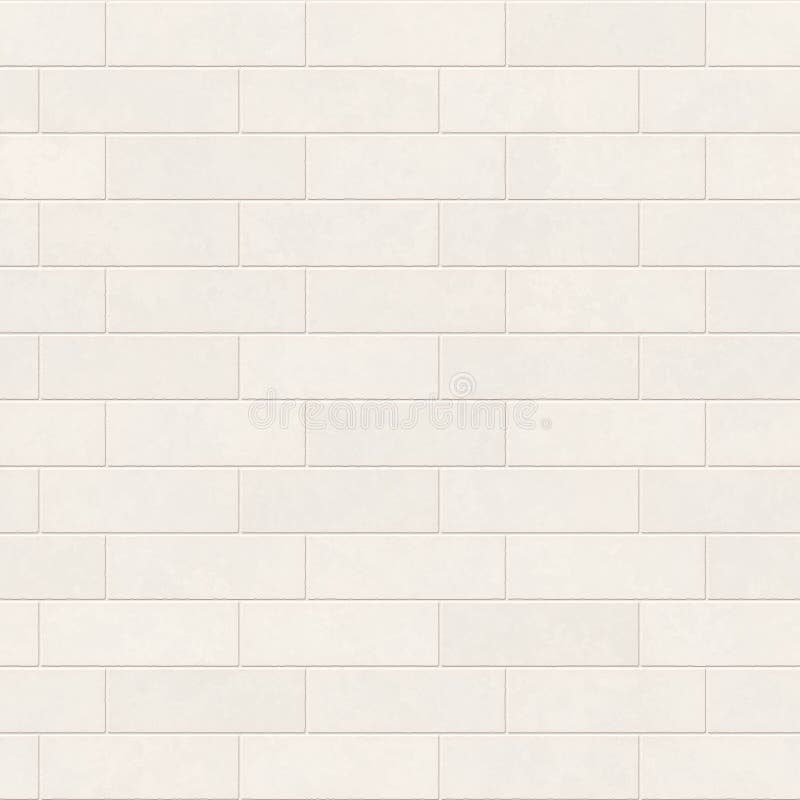 White Metro Tile Seamless Pattern. Subway Brick Wall Background Stock ...