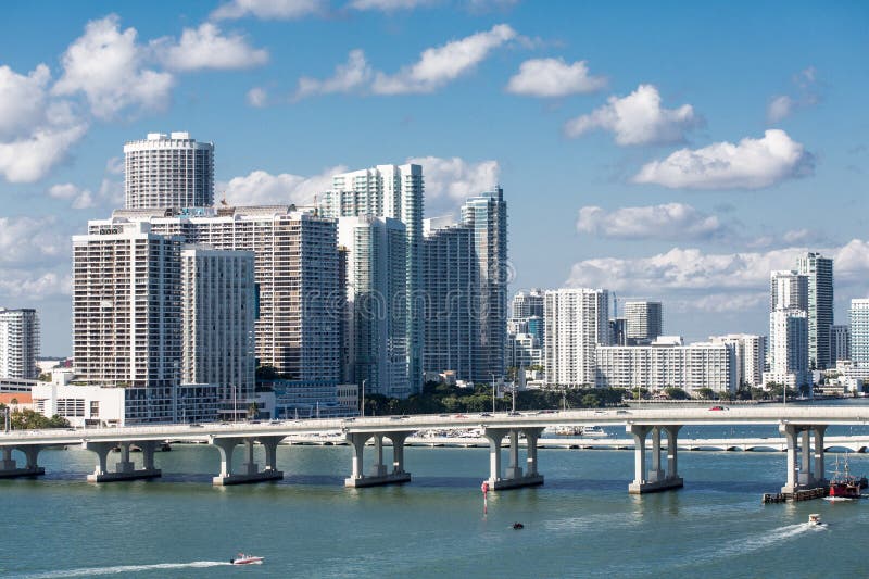 White Miami Buildings stock image. Image of luxury, modern - 93341495