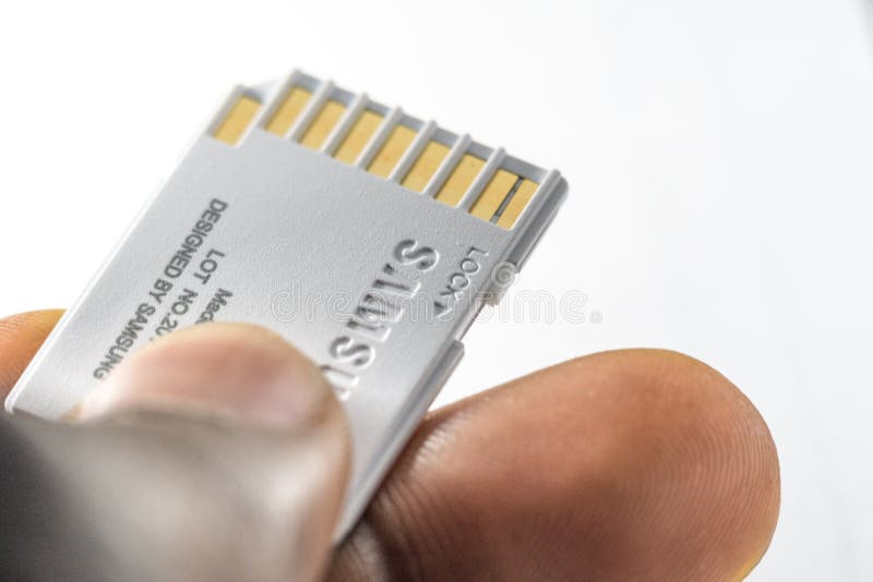 Micro SD Card On White Background Editorial Photo - Image of miniscule ...