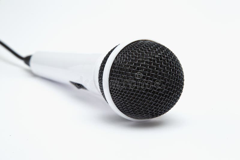 White microphone stock photo. Image of equipment, single - 31257060