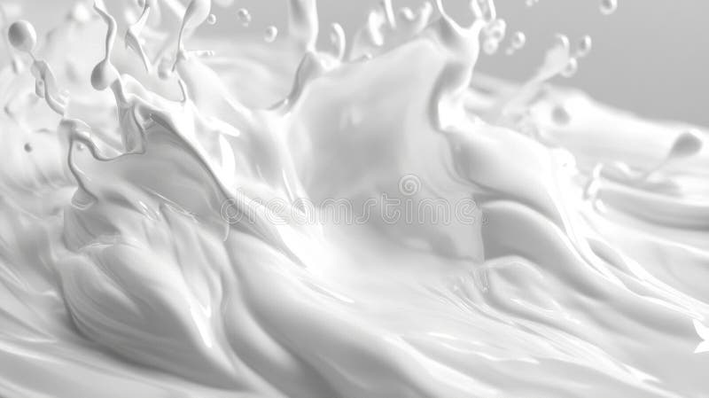 White Milk Splash Abstract Background Stock Illustration - Illustration ...
