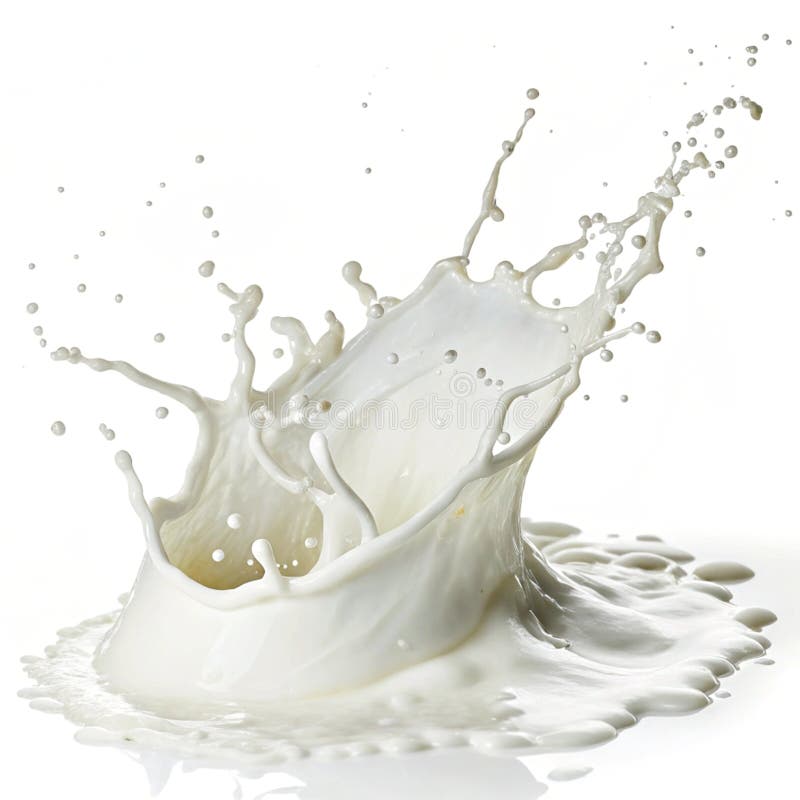 White Milk Splatter Isolated Stock Illustration - Illustration of ...