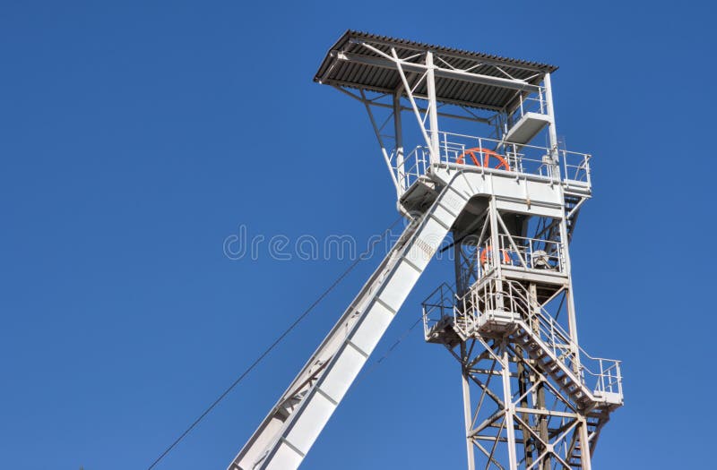 White mine tower stock photo. Image of horizontal, clear - 16899678
