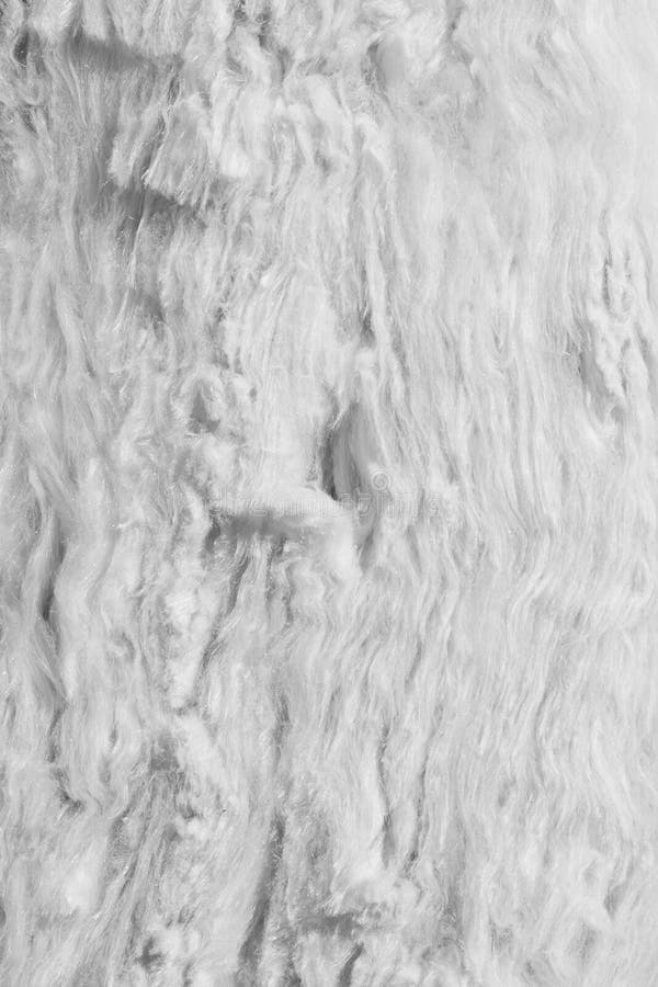 White Mineral Wool with a Visible Texture Stock Image - Image of ...