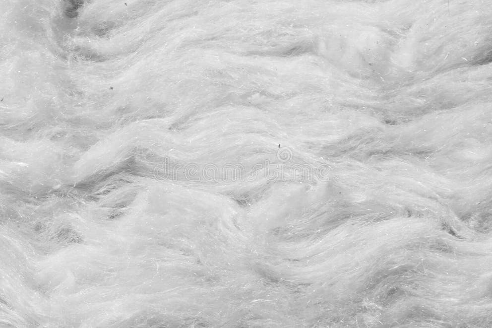 White Mineral Wool with a Visible Texture Stock Image - Image of ...