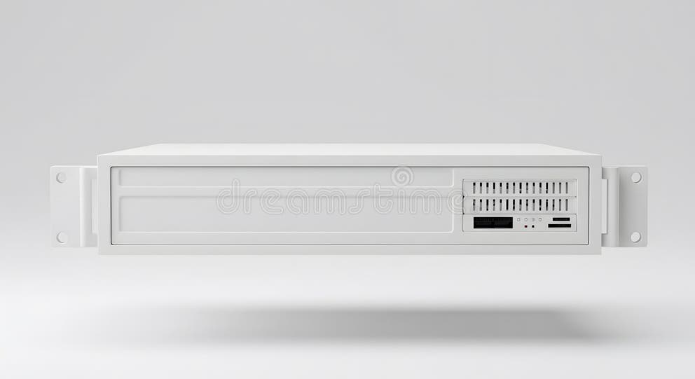 White Mini PC Computer Server Rack Mountable Device for Home Office ...