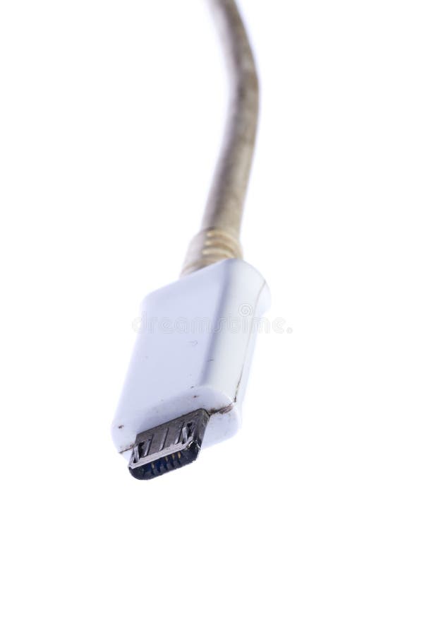 White usb connection stock photo. Image of electric - 133698984