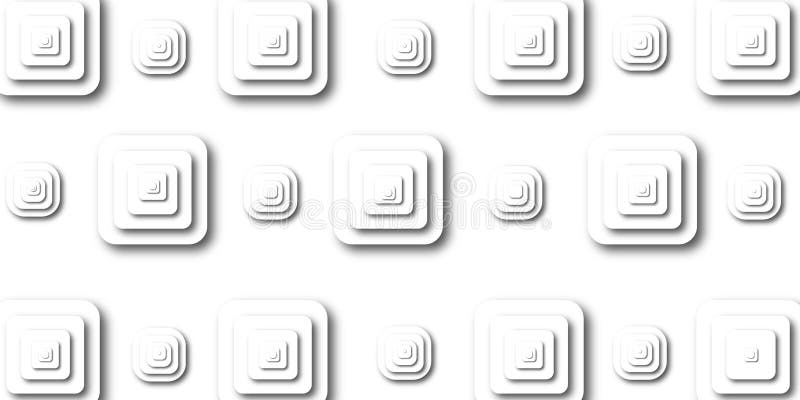 White Minimal Abstract Geometric, Square Shape on White Space ...