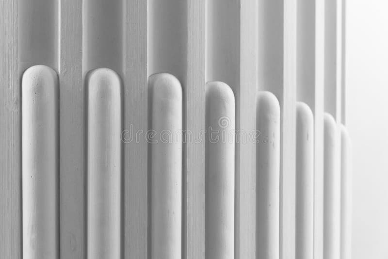 White Minimal Architectural Background Photo. Round Pillar Stock Photo ...