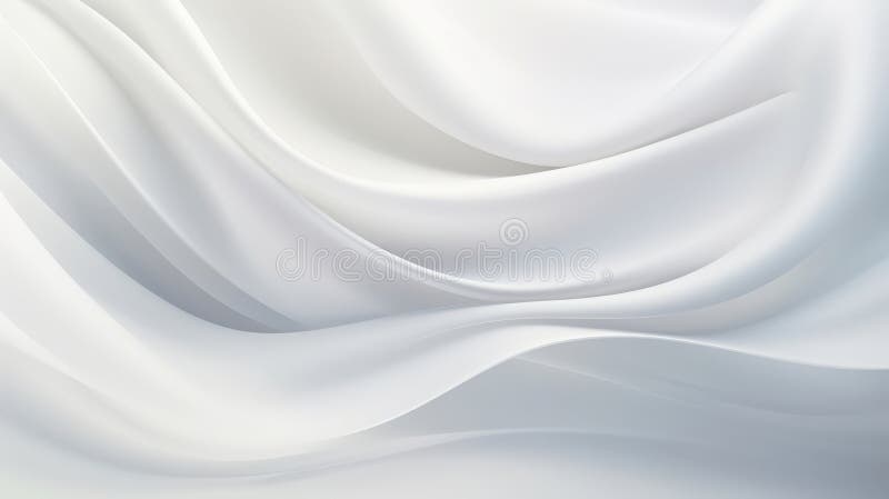 White Minimal Background, Light Forms, Lines, Curves, Flowing Fabric ...