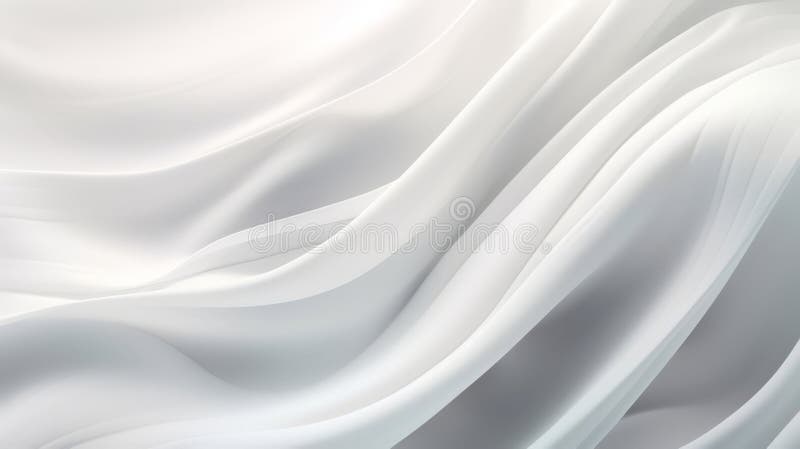 White Minimal Background, Light Forms, Lines, Curves, Flowing Fabric ...