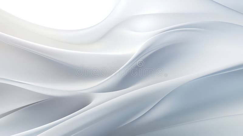 White Minimal Background, Light Forms, Lines, Curves, Flowing Fabric ...