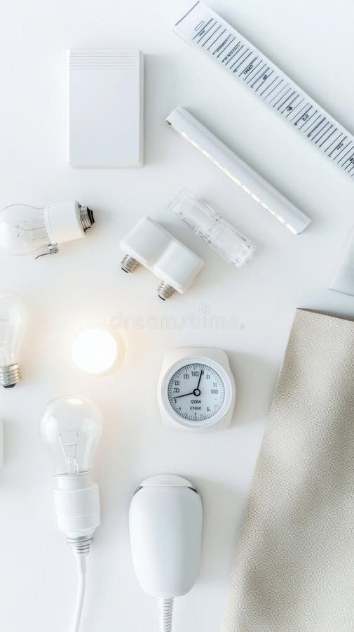 White Minimalist Aesthetic, a Collection of Everyday Objects Stock ...