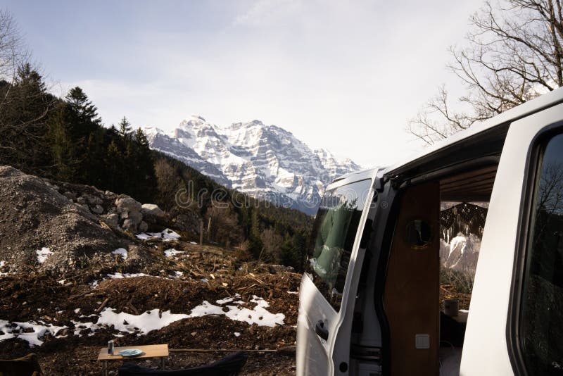White minivan stock photo. Image of roadway, speed, blur - 17306368