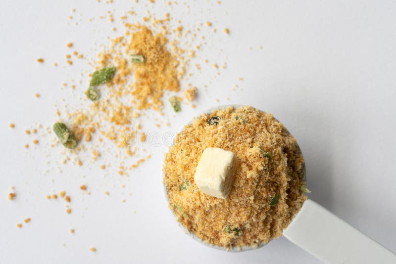 White Miso Soup Mix in a Teaspoon Stock Image - Image of close ...