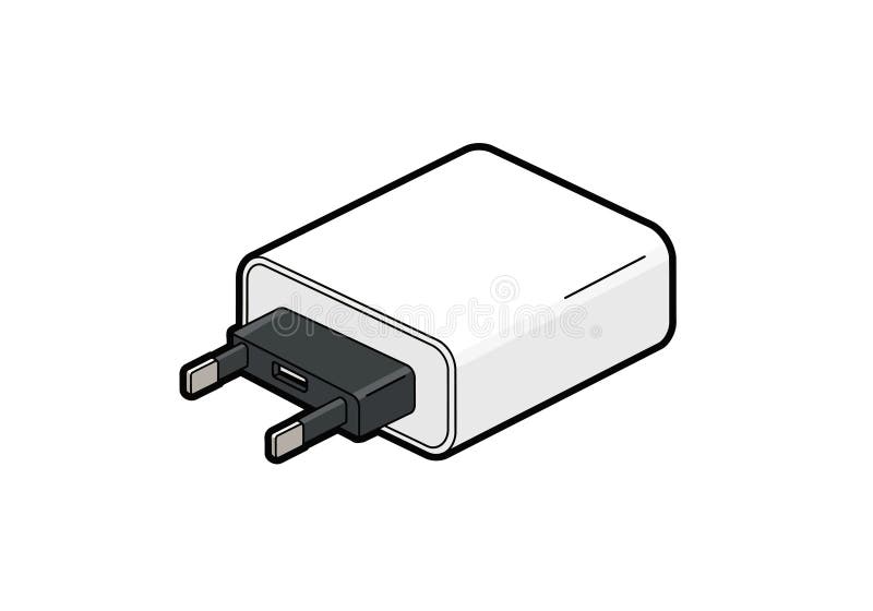 Mobile charger clipart stock vector. Illustration of accessory - 372054221