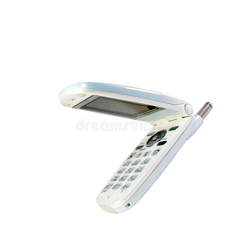 White mobile phone stock image. Image of modern, keyboard - 603543