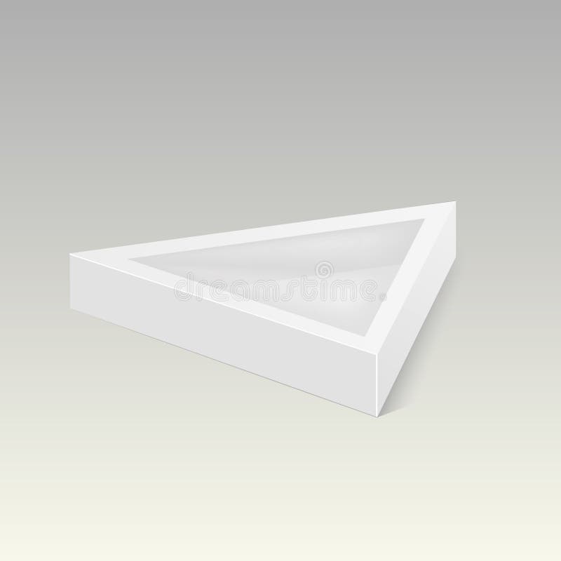 Triangle Package Box Mockup Stock Illustrations – 160 Triangle Package ...