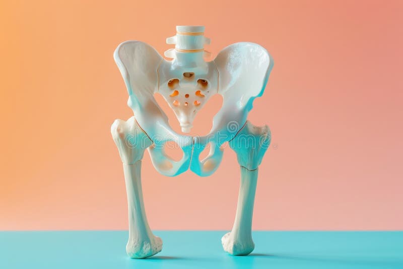 A White Model of a Human Leg is on a Table with Generative AI Stock ...