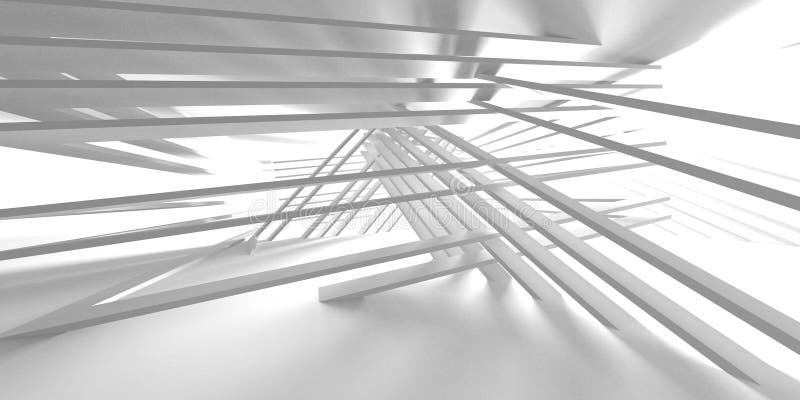 White Modern Background. Abstract Building Concept Stock Illustration ...