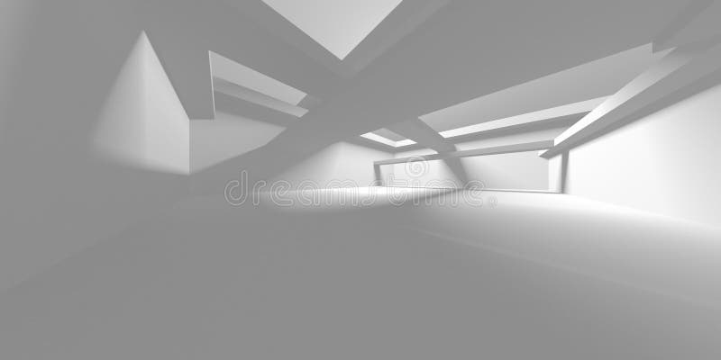 White Modern Background. Abstract Building Concept Stock Illustration ...