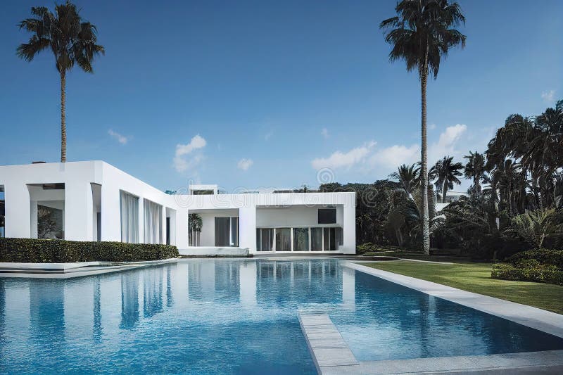 White Modern Beautiful Structure Made of Concrete Hi-tech Style House ... White Modern Beautiful Structure Made of Concrete Hi-tech Style House ...