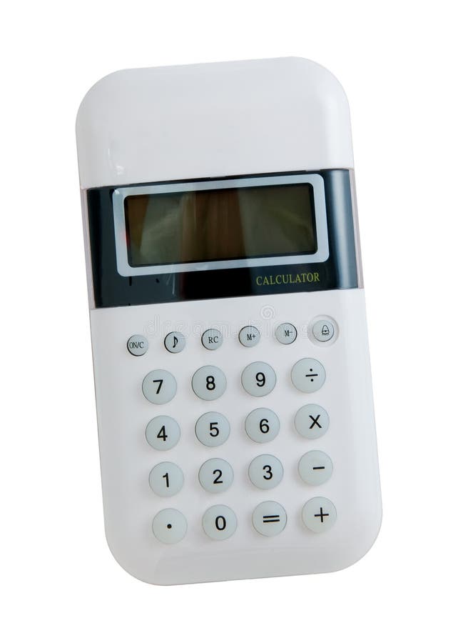 White Modern Calculator stock photo. Image of scientific - 22253930