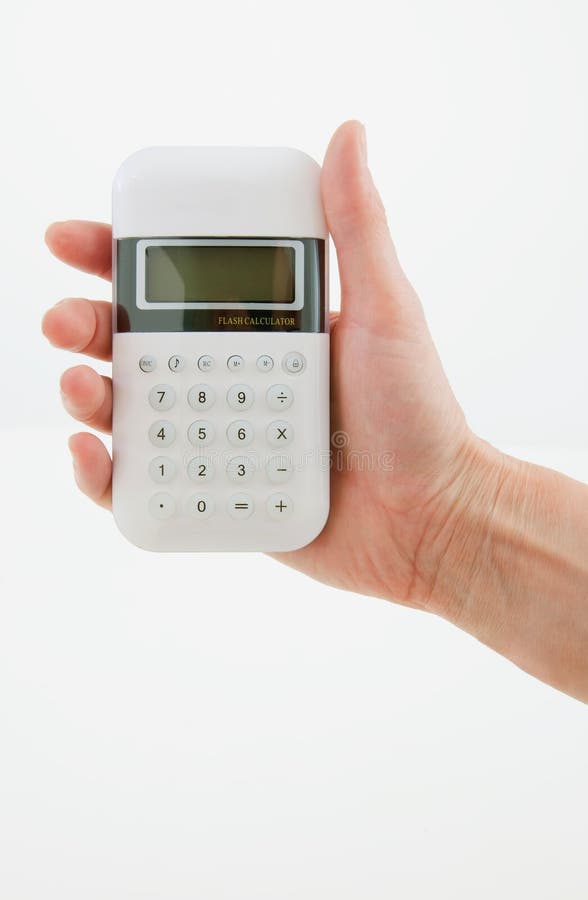 White Modern Calculator stock image. Image of electronic - 22253933