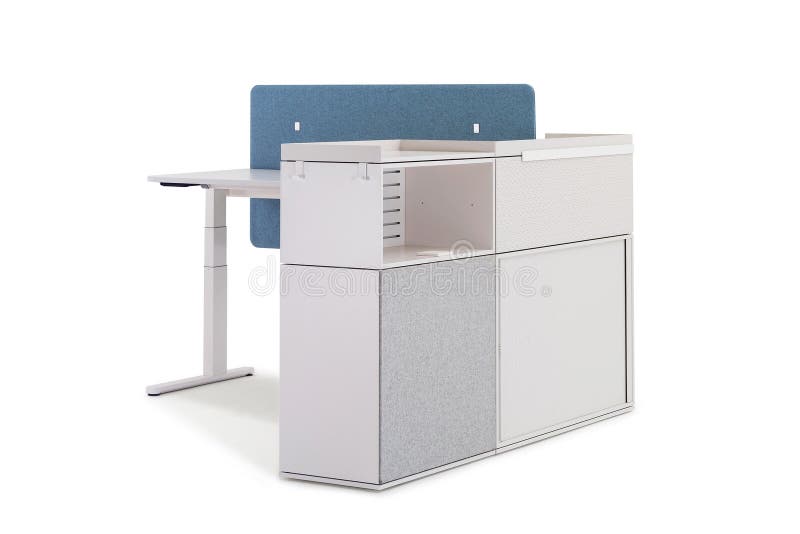 White Modern Commode Isolated on White. Stock Photo - Image of wooden ...