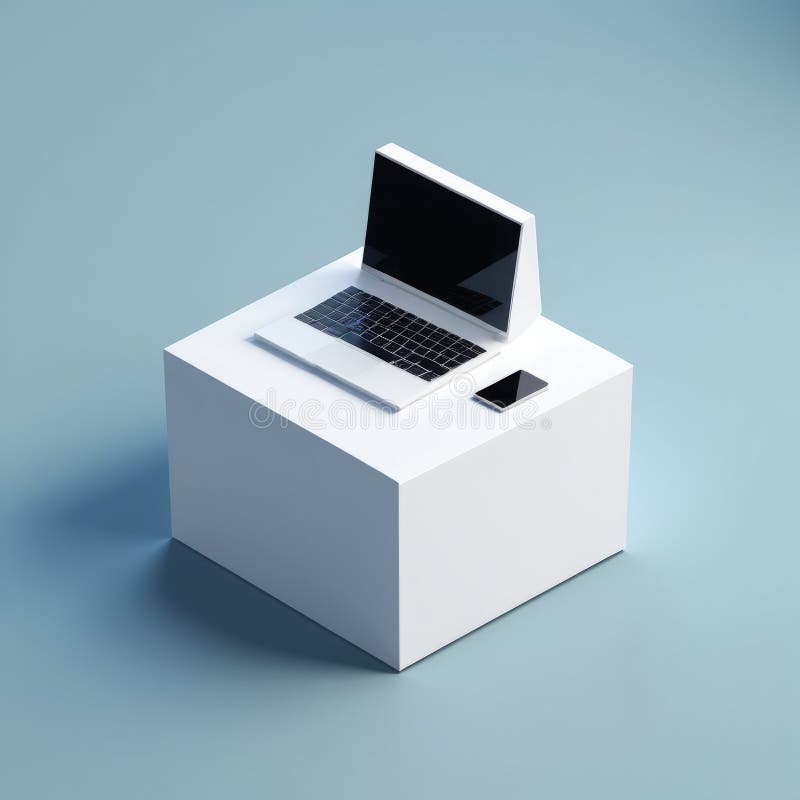 White Modern Computer Keyboard with a White Background. 3d Rendering ...