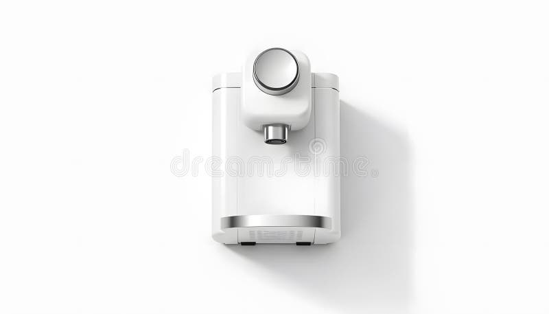 White Modern Espresso Machine Top View Stock Illustration ...