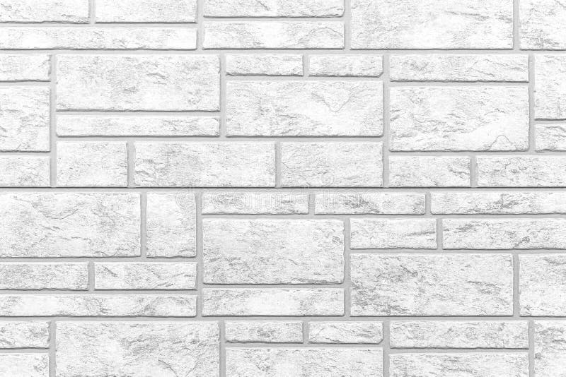 White Modern Stone Wall Pattern Stock Image - Image of background ...