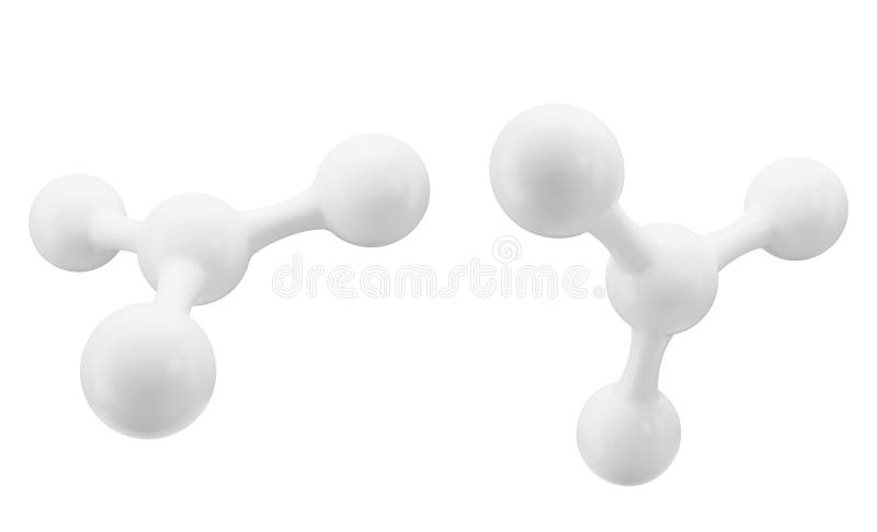 White Molecule or Atom, Abstract Clean Structure. Vector Illustration ...