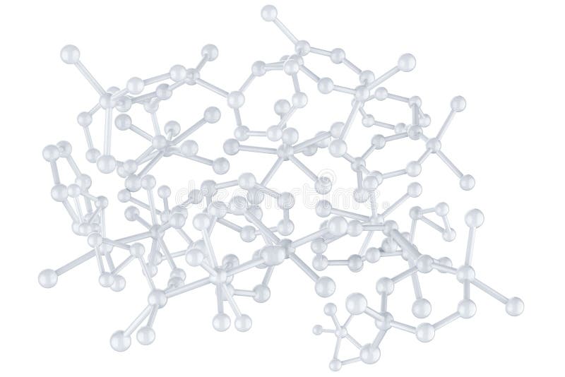 White molecule structure stock illustration. Illustration of white ...
