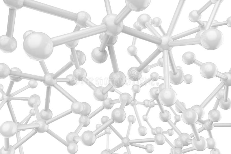 White molecule structure stock illustration. Illustration of shapes ...