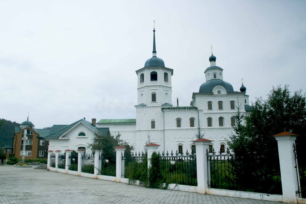 The white monastery stock image. Image of spiritual - 223616683
