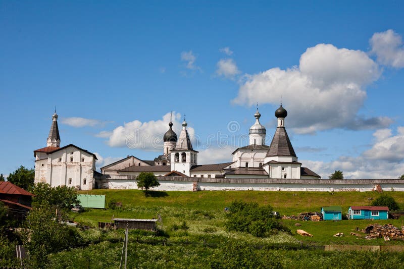 White monastery stock image. Image of wooden, bush, architecture - 34582741