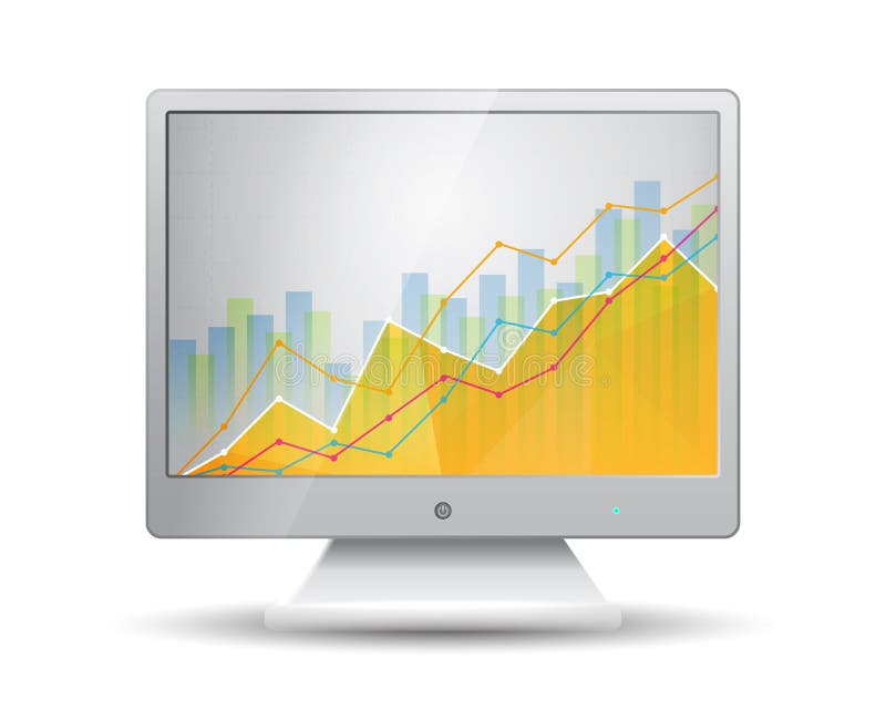 Business Statistics Chart Showing Different Growing Graphs with ... Business Statistics Chart Showing Different Growing Graphs with ...