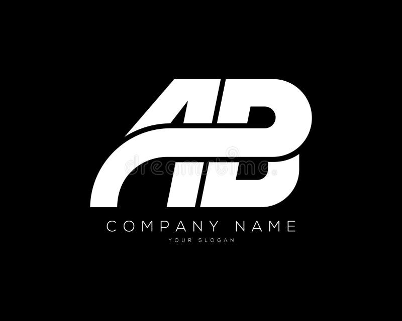 AB Creative monogram logo stock vector. Illustration of lettering ...