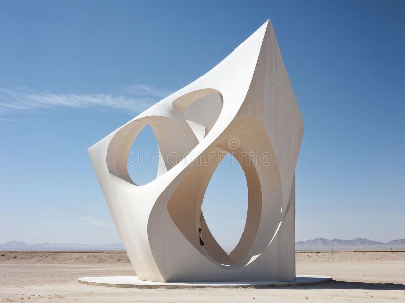 White Monument in the Desert Stock Image - Image of nature ...