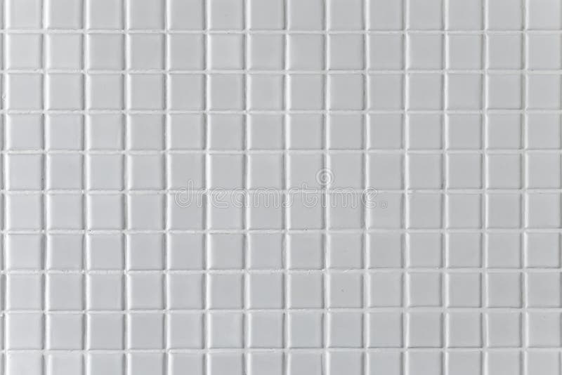 White Mosaic Background or Texture in the Bathroom Stock Photo - Image ...