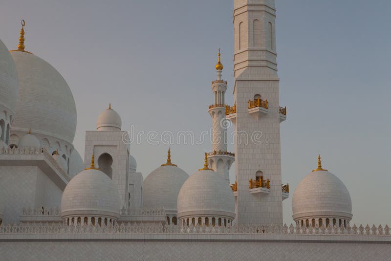 The white mosque stock photo. Image of gulf, arab, building - 23858894