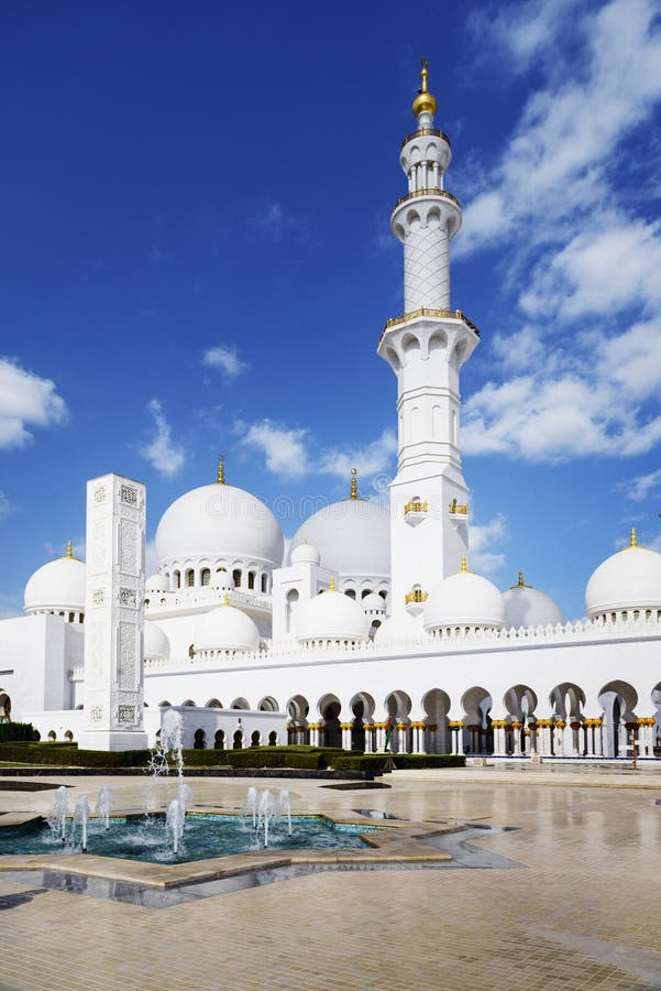 White Mosque stock image. Image of holy, outside, mosque - 53471581