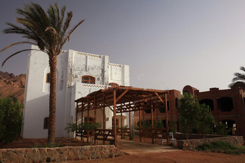 White Mosque in Desert of Egypt Stock Image - Image of peak, bible ...