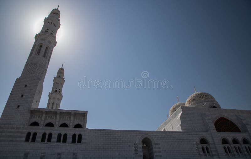 White Mosque, Muscat, Oman stock photo. Image of sultanate - 268384374
