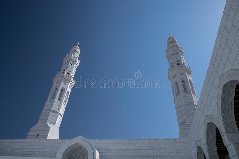 White Mosque, Muscat, Oman stock photo. Image of muslim - 268384196