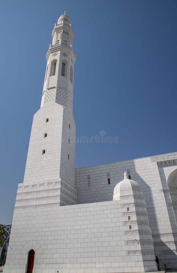 White Mosque, Muscat, Oman stock image. Image of arab - 264244929