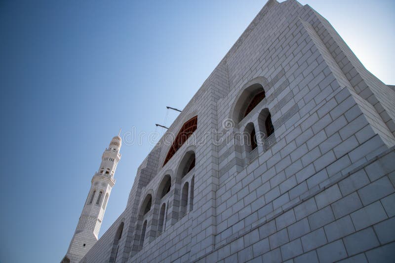 White Mosque, Muscat, Oman stock image. Image of arab - 268384351